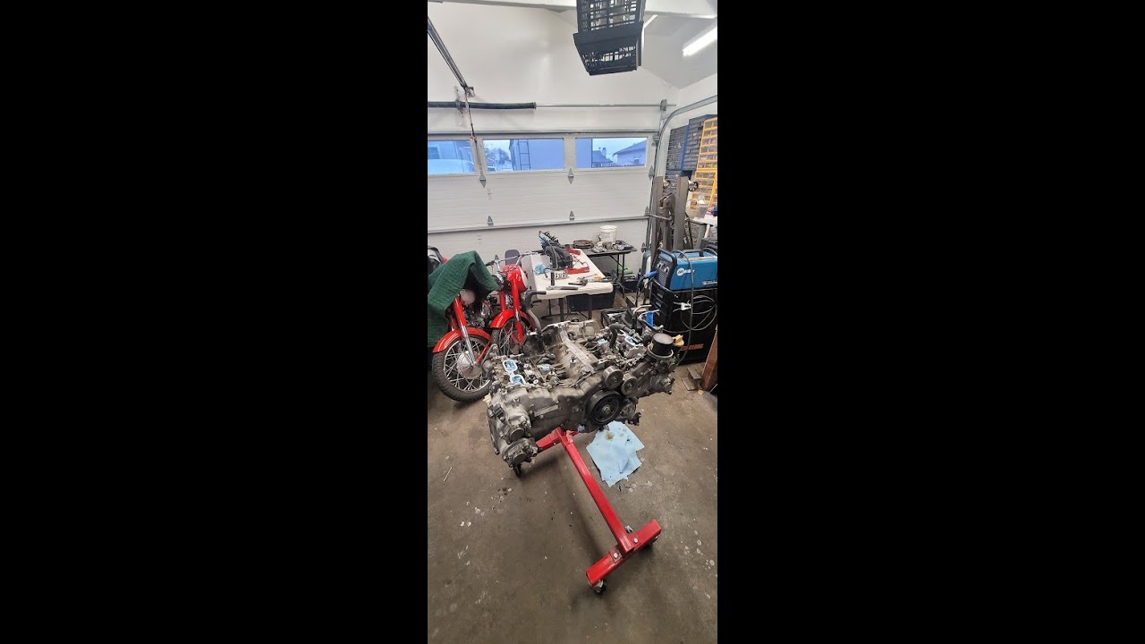 We are getting down to the BRZ long block! We also tested the engine ...