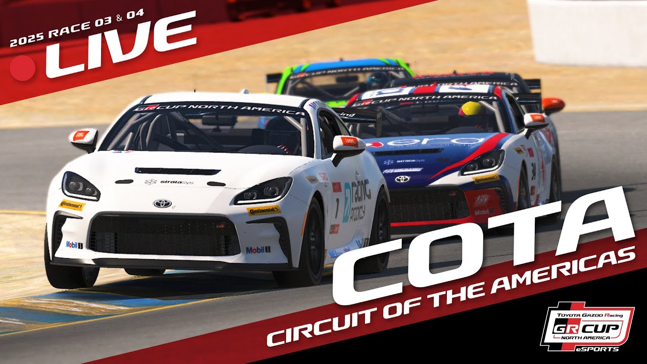 LIVE | Round 3+4 | TGRNA GR Cup eSports League | COTA, 2025 - YouTube