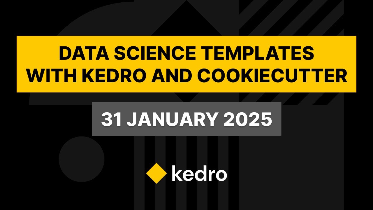 Data science templates with Kedro and cookiecutter - YouTube
