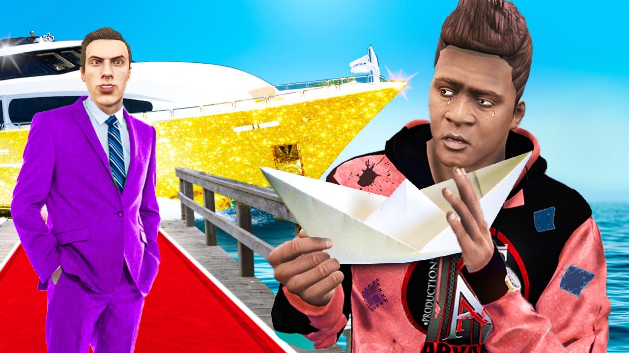 Poor Franklin Gets Jealous From Rich Student In GTA 5 - YouTube