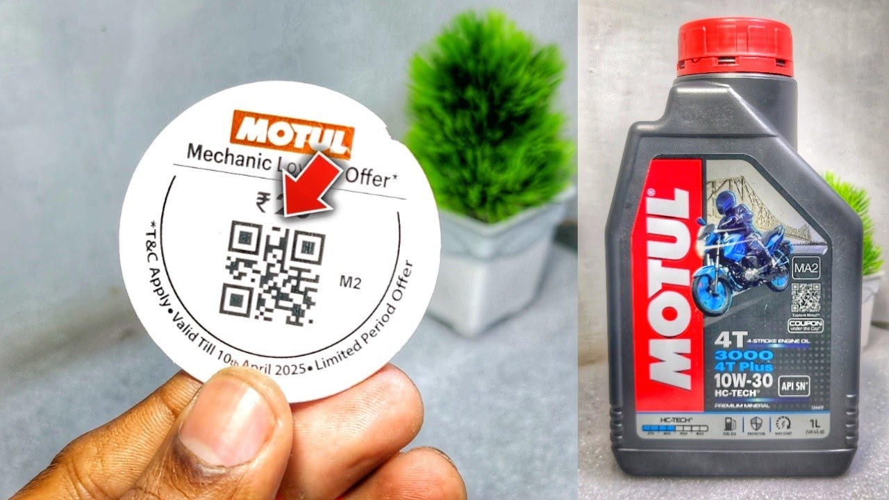 Engine oil jackpot coupon🤣😁 | How to money🤑 | Motul oil #powergear ...