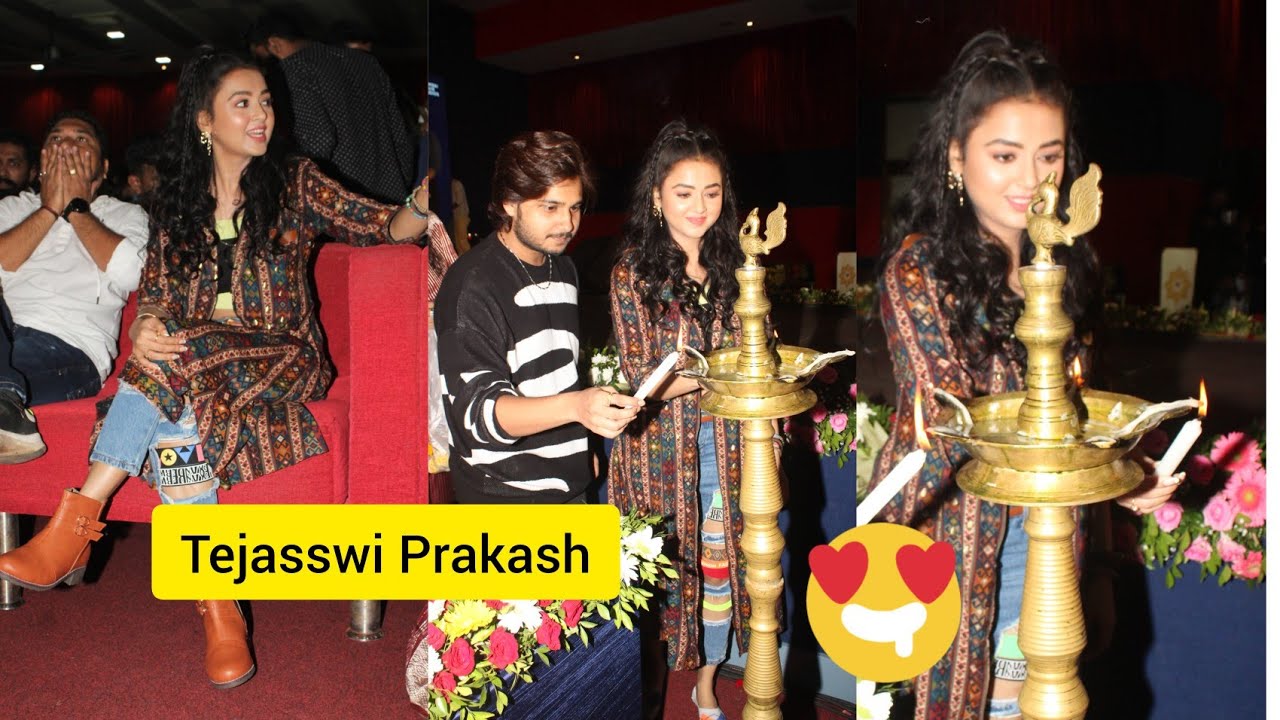 Tejasswi Prakash Light 🕯️ Before Song Launch Of Naad From movie Maan ...