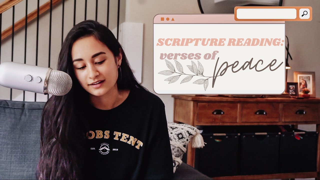 verses of peace // Scriptures with soaking worship music - reading God ...