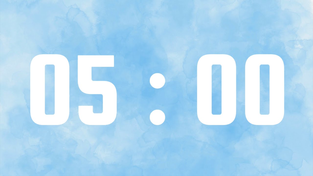 5-Minute Timer | With Upbeat Instrumental Music & Alarm Bell | Simple ...