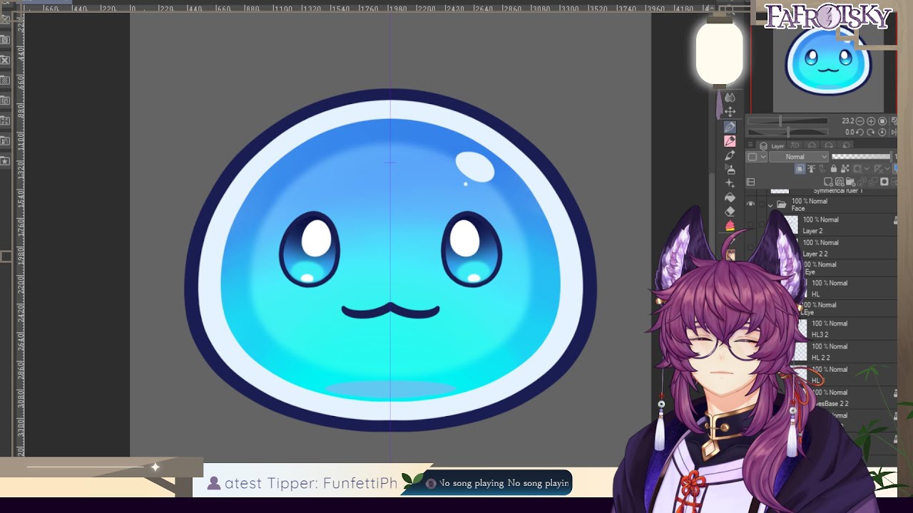 Live2D Work - Slime Time (3) - Vertical Stream - YouTube