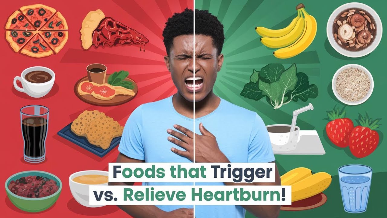 Heartburn: Foods to Avoid and What to Eat for Relief! - YouTube