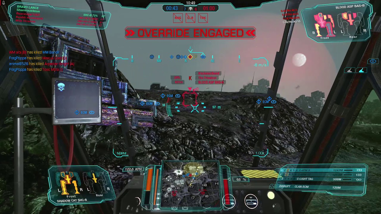 MWO Artillery on Self - YouTube