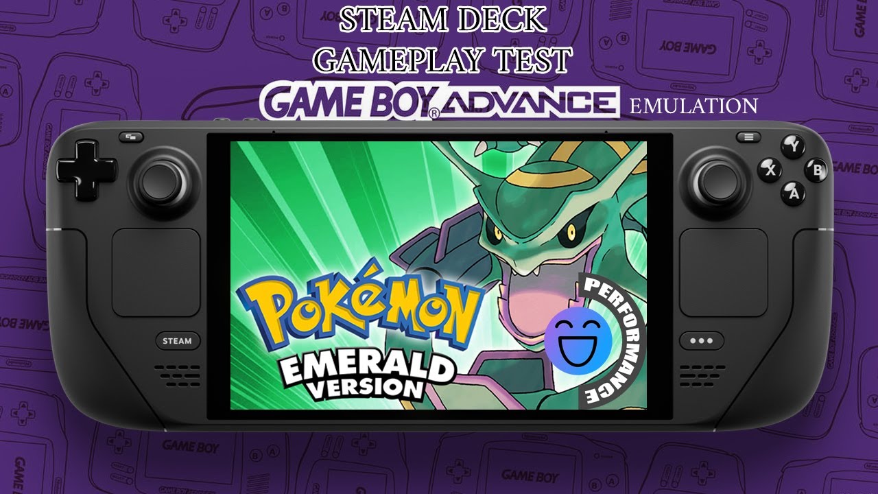 Pokémon Emerald Steam Deck Gameplay Test GBA Emulation Via EMUDECK ...