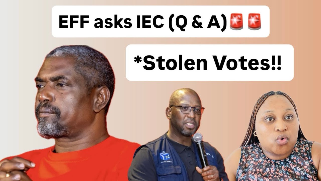 EFF Deputy President confronts IEC🚨🚨🚨Stolen Votes - YouTube