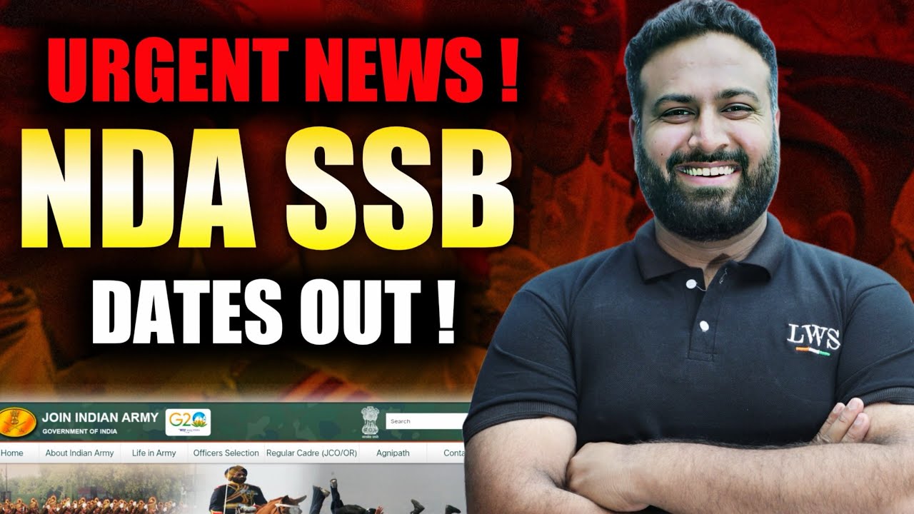 NDA SSB Dates Released Now! 😱 Select Your SSB Date | What To Do If ...