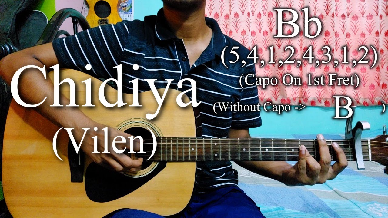 Chidiya | Vilen | Easy Guitar Chords Lesson+Cover, Strumming Pattern ...