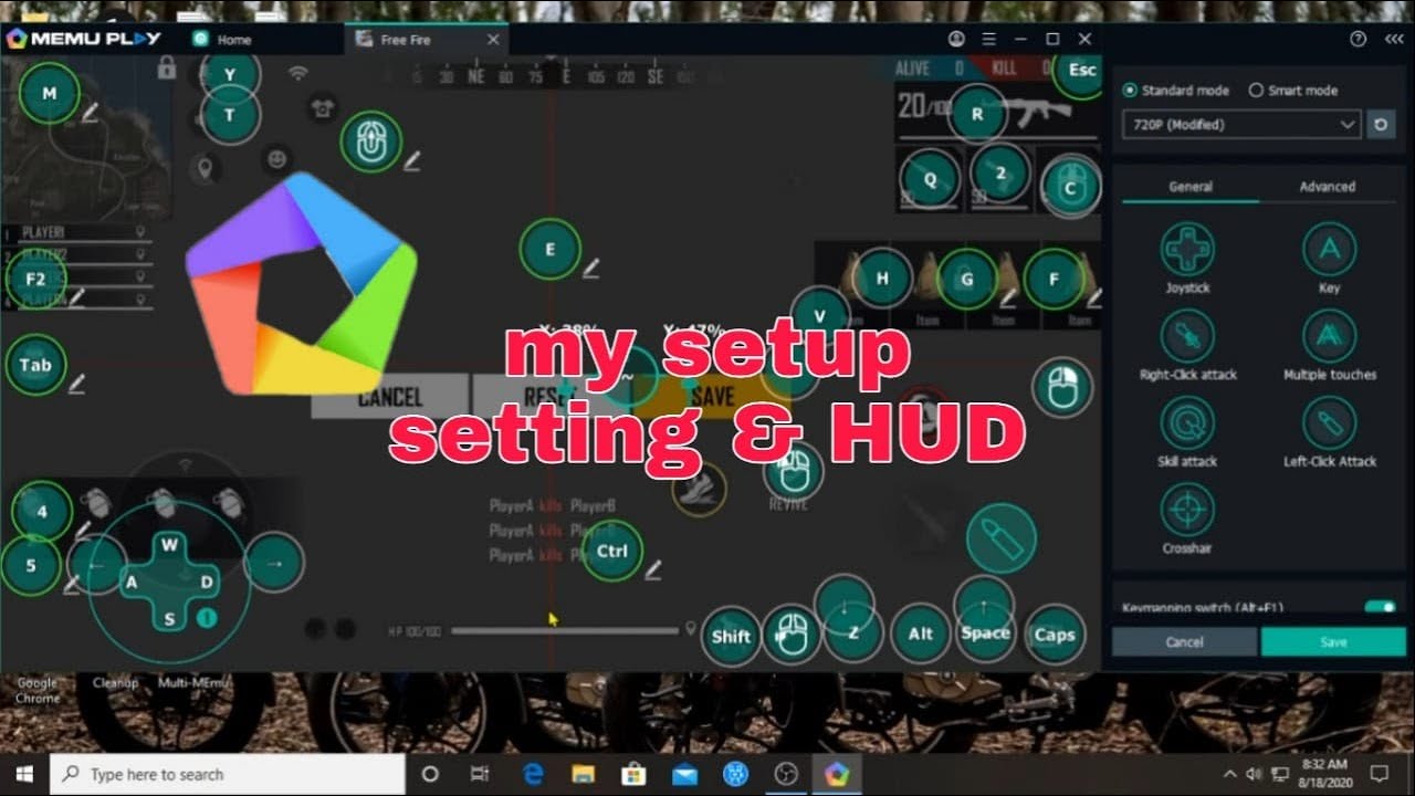 memu emulator 7.2.2. my full setup setting sensitivity details with ...