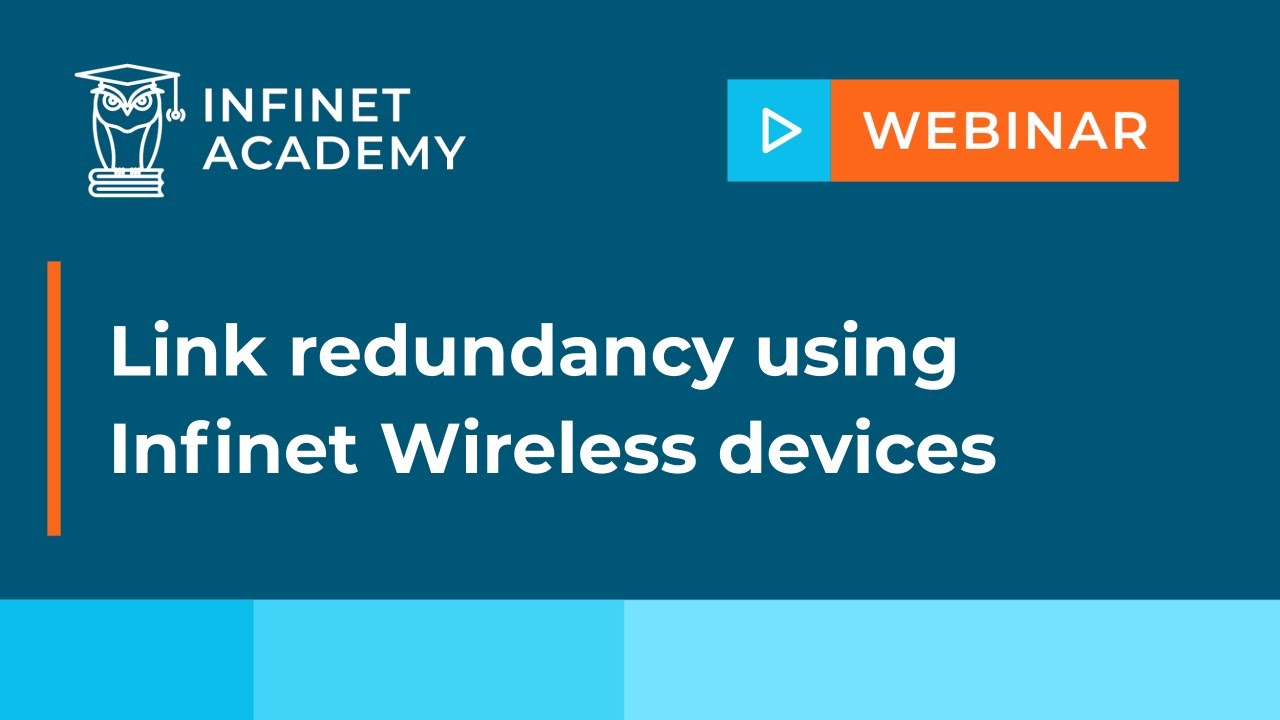 Webinar: Link redundancy using Infinet Wireless devices - YouTube