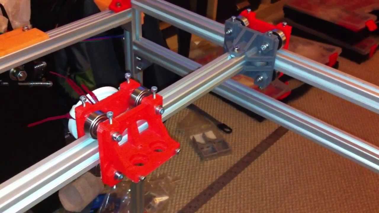 H-BOT, XY Belt first test - YouTube