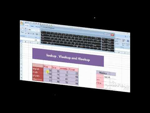 different lookup functions LOOK UP, V LOOK UP , H LOOK UP - YouTube