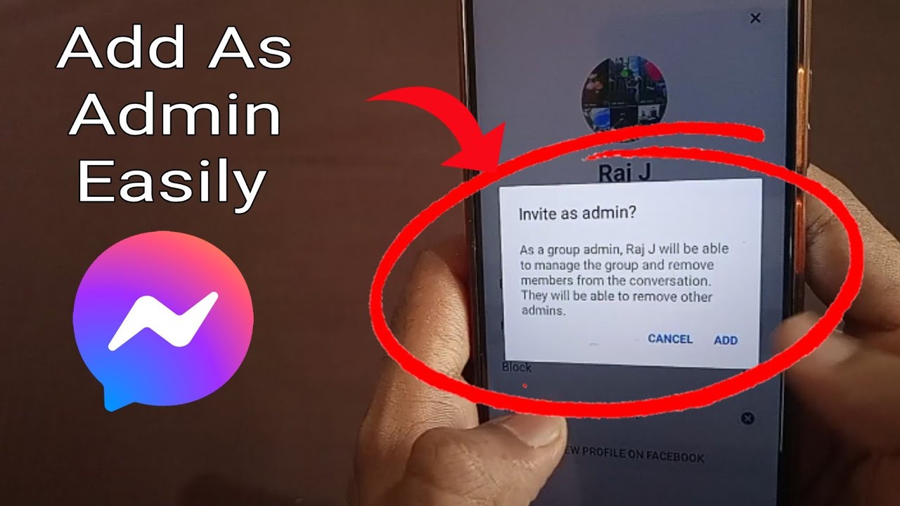 How To Add Admin On Messenger Group Chat 2023 - YouTube