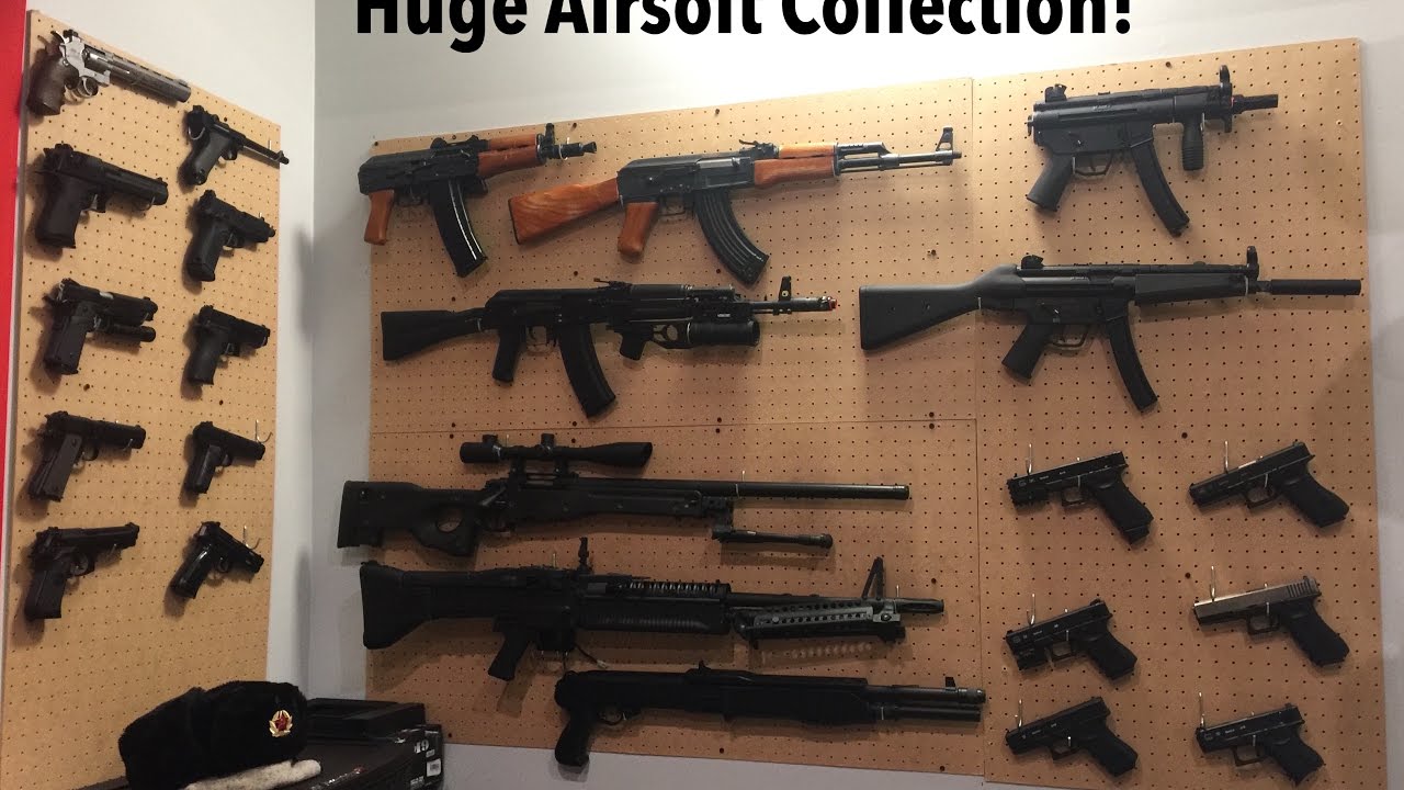 My Huge Airsoft Collection! 24 Guns! - YouTube