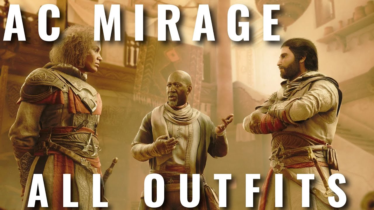 AC MIRAGE - ALL OUTFITS locations - YouTube