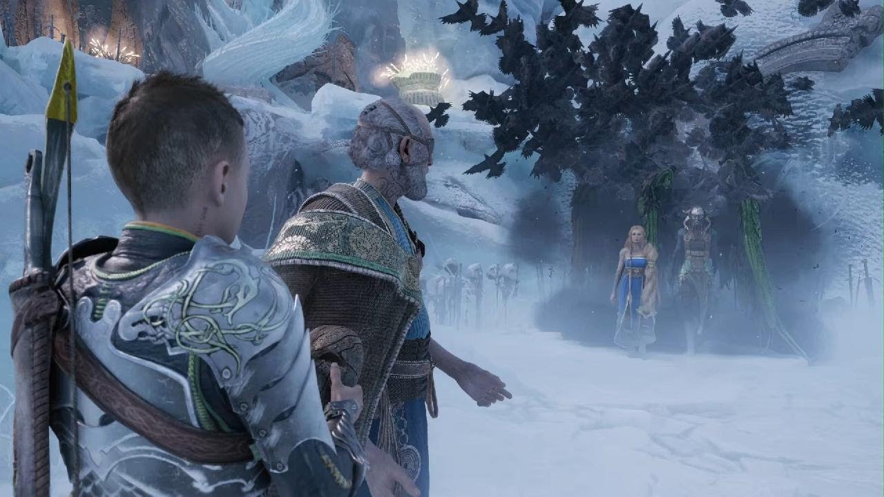 God of War Ragnarök - Atreus finishes the mask - Sif reacts to Aesir ...