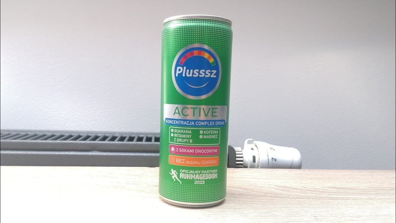 Plusssz Active Energy Drink. Test i Recenzja. Jak smakuje Energetyk od ...