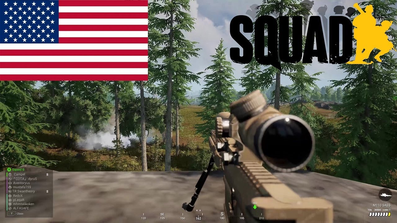 Squad Gameplay - USA vs Russia | M110 SASS - YouTube