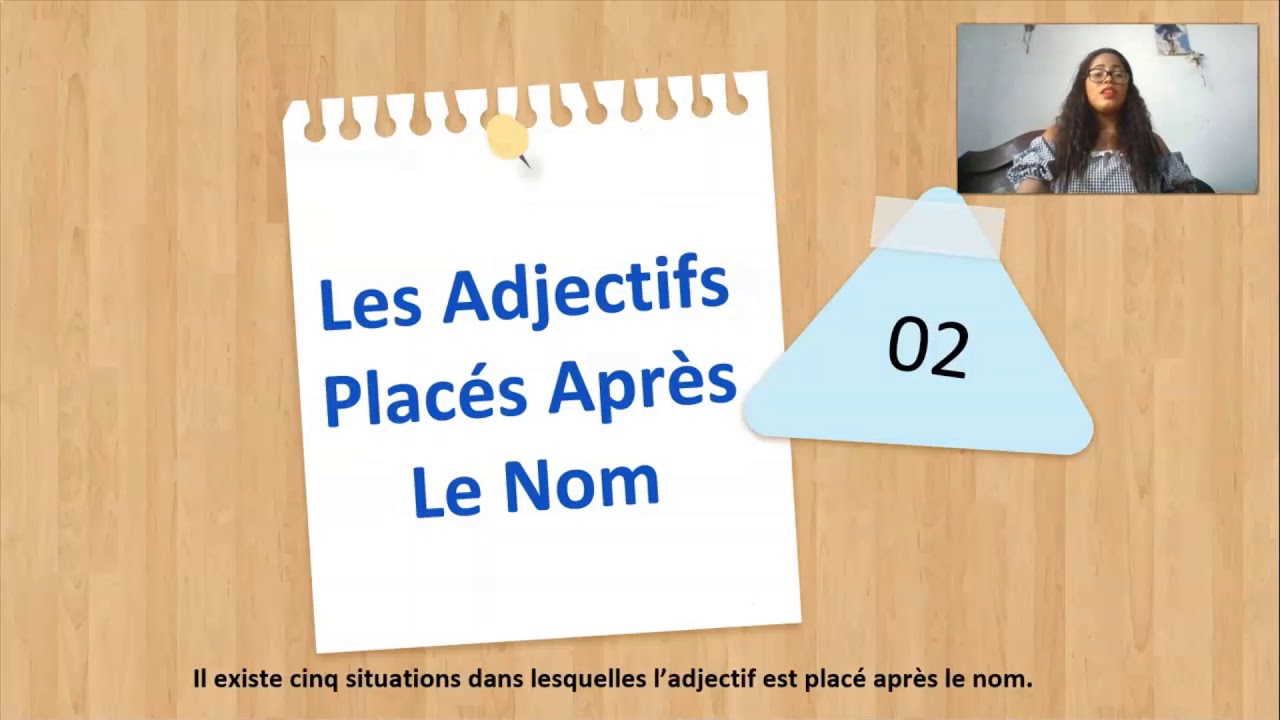 La Place des Adjectifs dans la Phrase. - YouTube