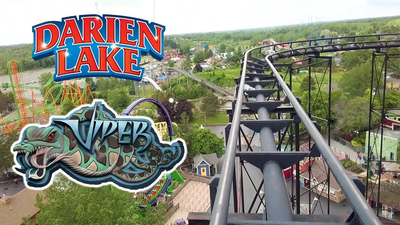 2018 Viper Roller Coaster On Ride Front Seat HD POV Darien Lake - YouTube