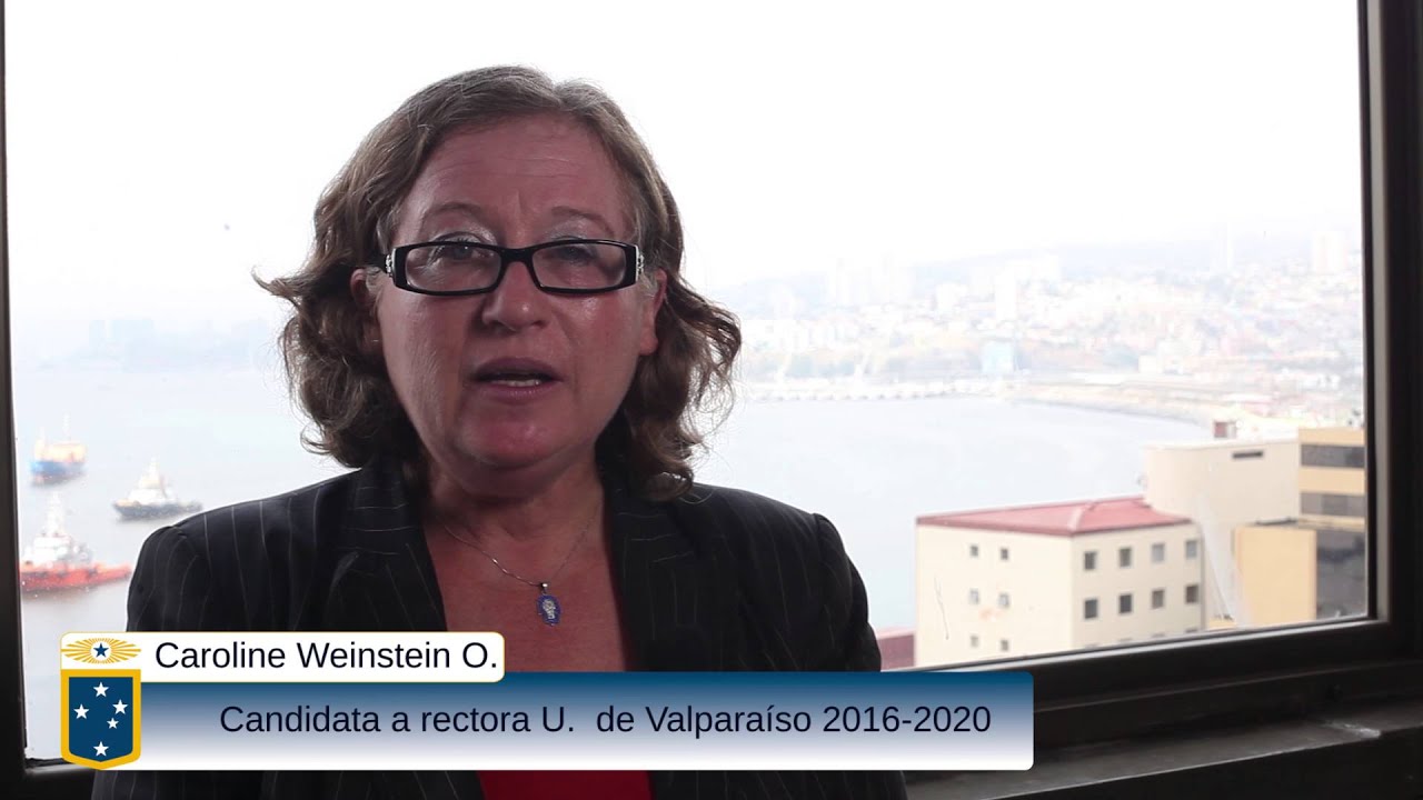 Caroline Weinstein inscribe candidatura a rectoría UV - YouTube