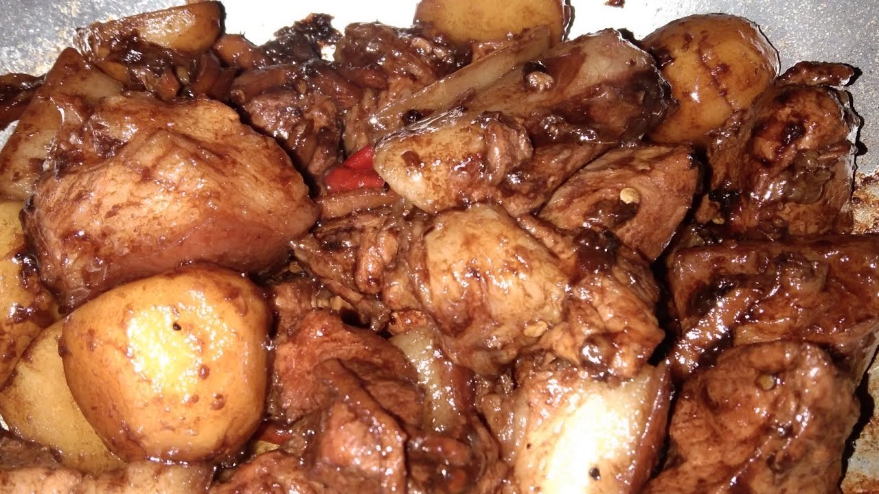 PORK ADOBO SA PATATAS/ pinatuyong adobo@mariceleconar1011 - YouTube
