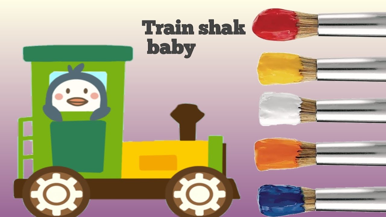 Train shak baby drawing easy step by step #shortshow to draw drawing # ...