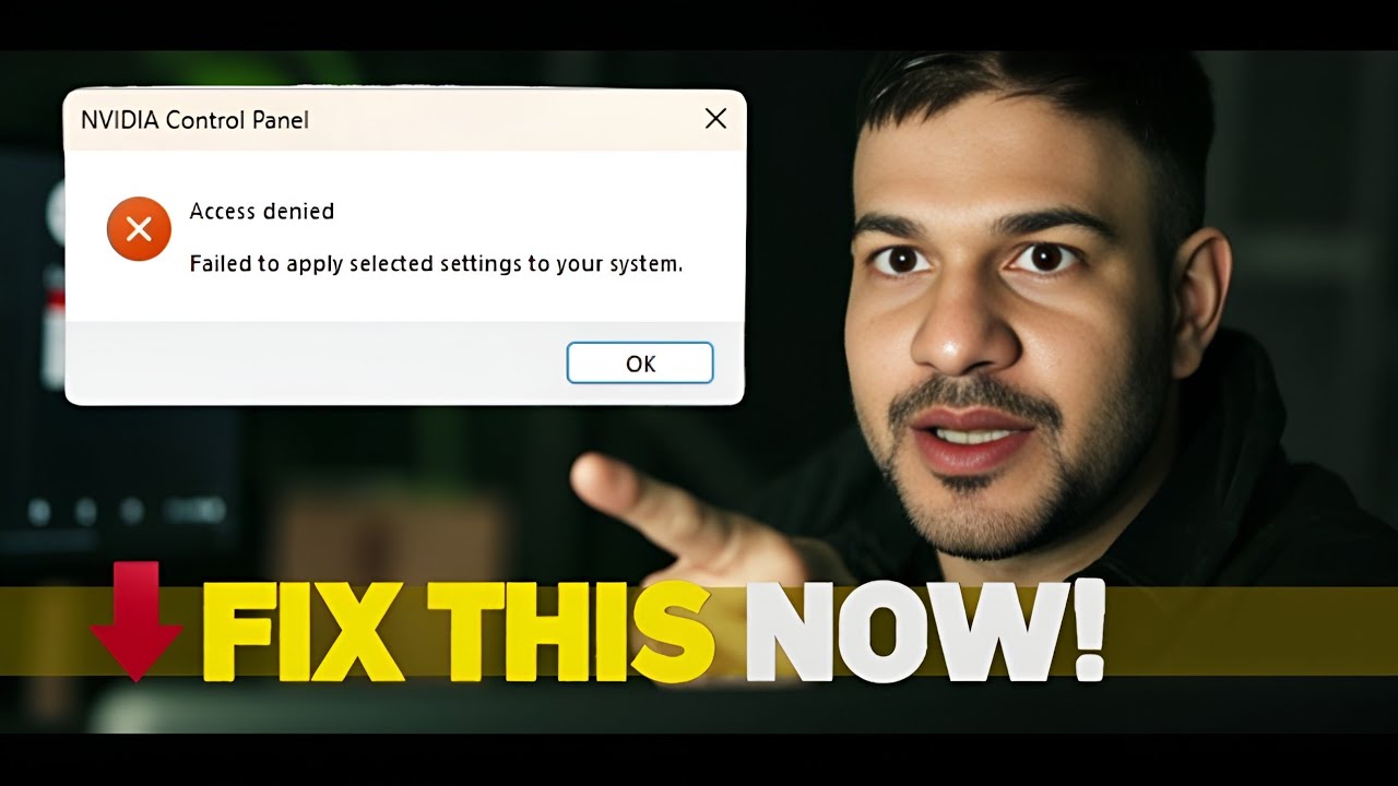 How to fix Nvidia access denied fixed - YouTube