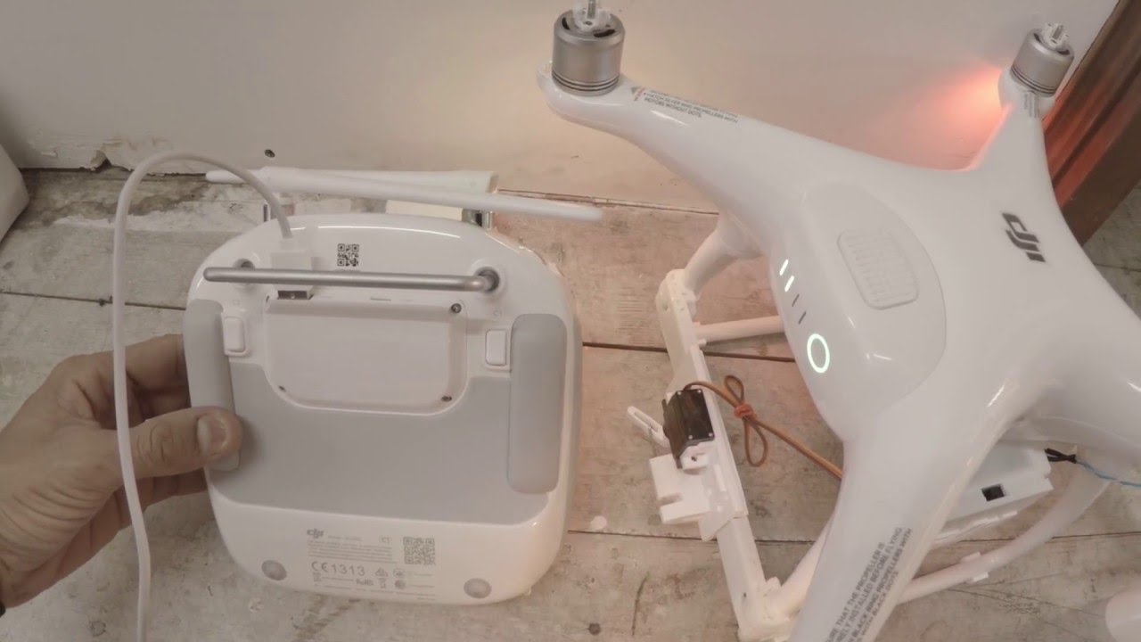 drop and delivery device for dji phantom-4 c1 / c2 button activation ...