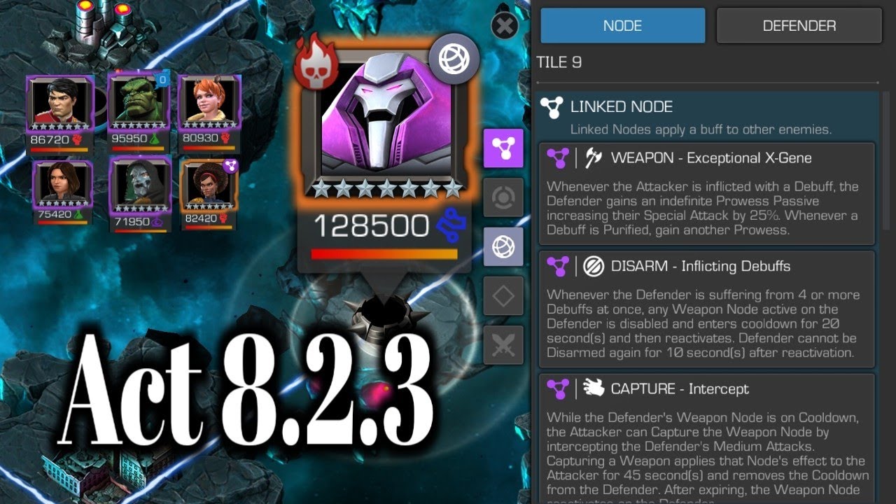 Mcoc Act 8.2.3 Weapon - Exceptional X- Gene | Disarm - Inflicting ...