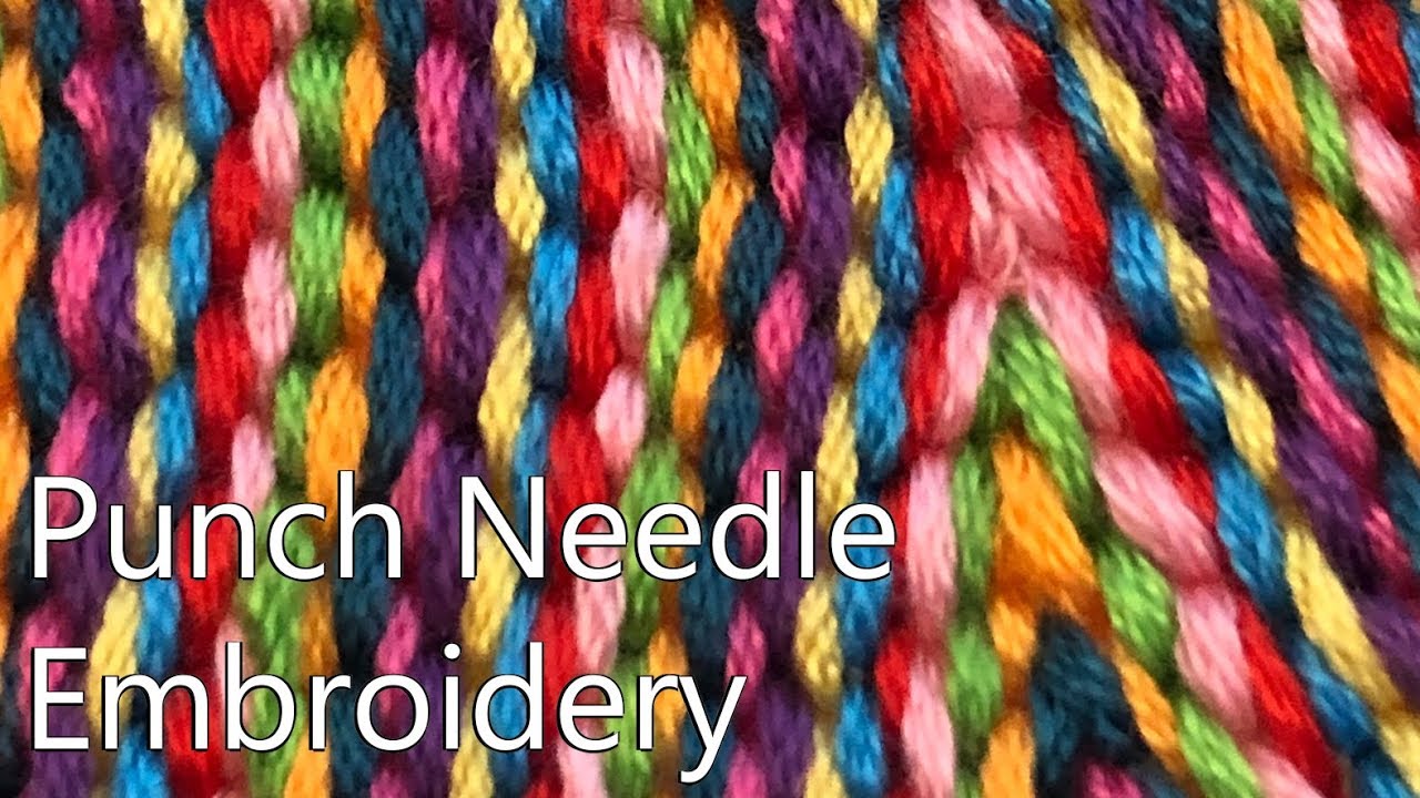 Punch Needle Embroidery Compilation - March 2019. Ambroidering. - YouTube