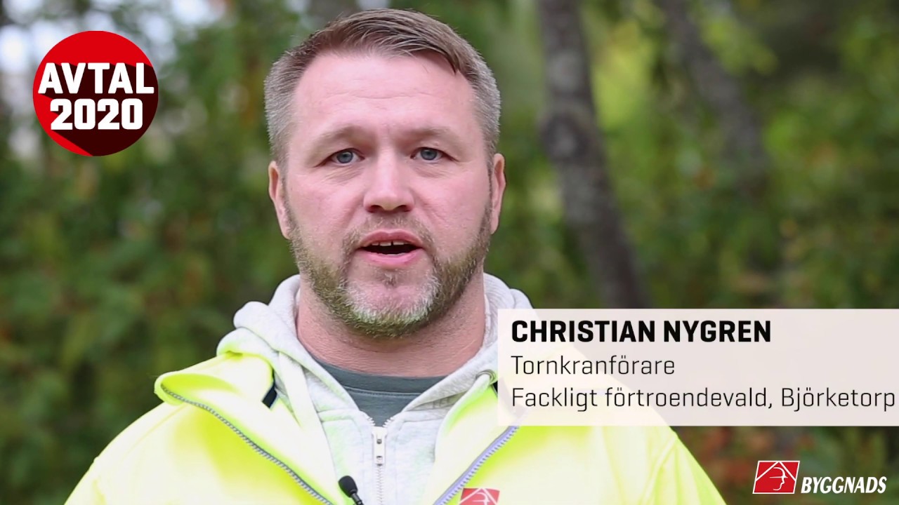 Christian Nygren, tornkranförare och fackligt förtroendevald, om ...