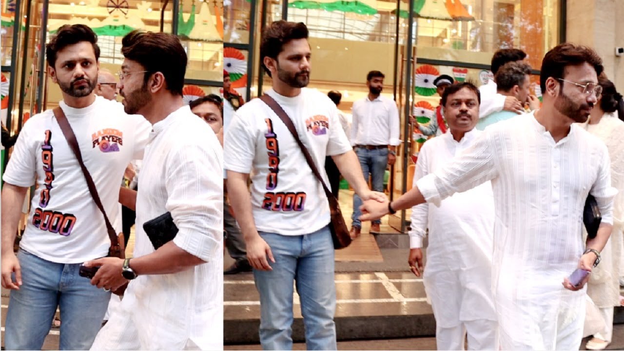 Rahul Vaidya Consoling Ankita Lokhande Husband Vicky Jain At Ankita ...
