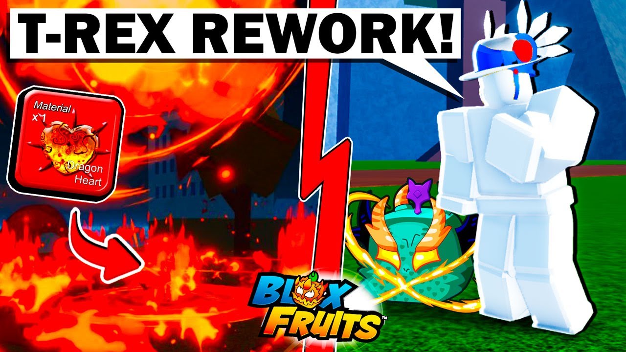 🤔 T-REX REWORK na NOVA ATUALIZAÇÃO do BLOX FRUITS???? - YouTube