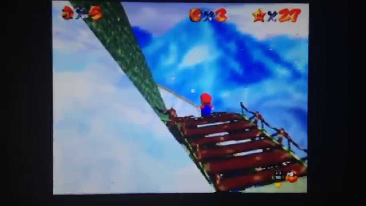 Super Mario 64 Cool Cool Mountain: Frosty slide for 8 red coins - YouTube