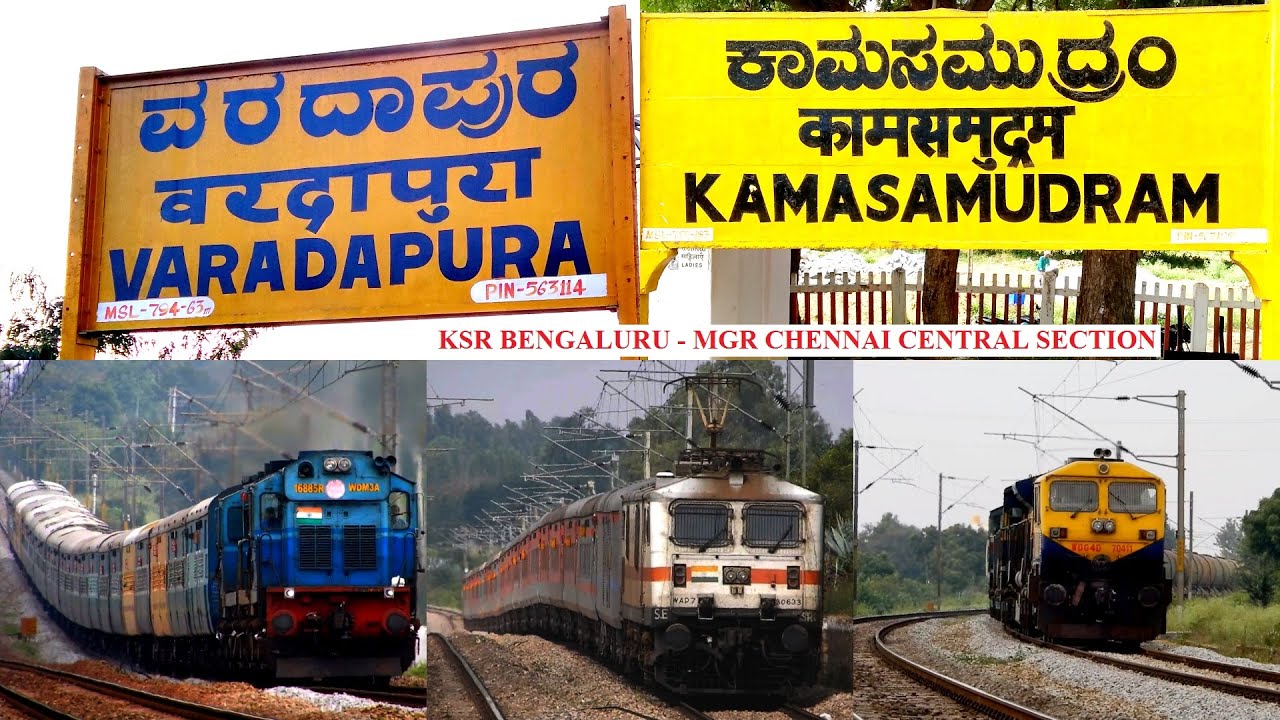 [HD]: Diesel & Electric Loco's hauled trains @ a Speed | VARADAPURA ...