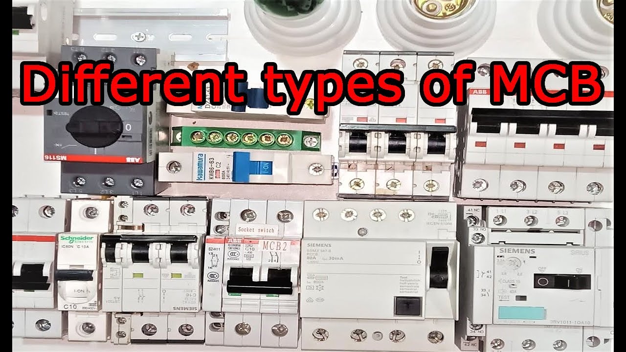 Different types of MCB used in electrical wiring | Circuit Breaker ...