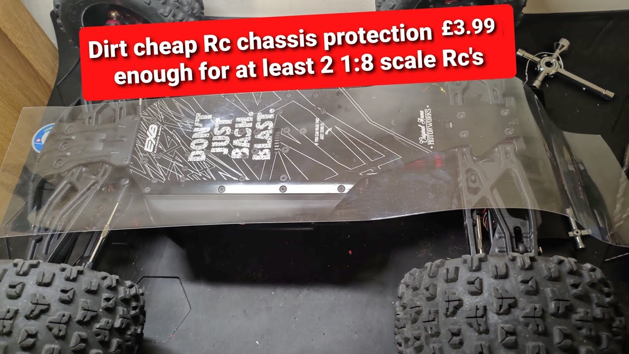 Dirt cheap Rc chassis protection :) - YouTube