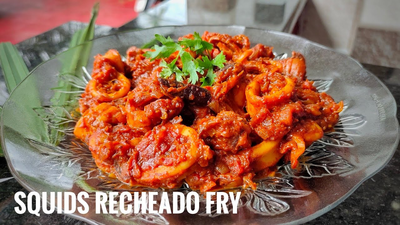 Squids Recheado Fry | Goan squids recipe | Goan masala squids ...