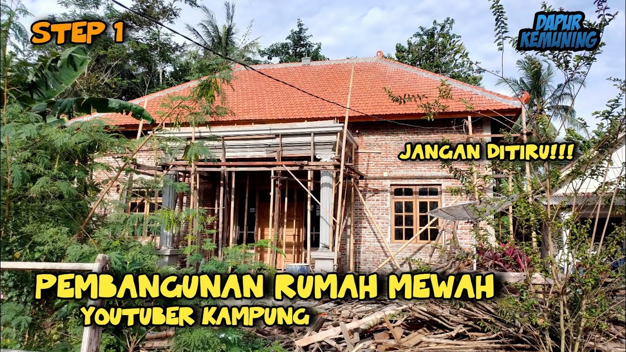 PEMBUATAN RUMAH MEWAH MODEL PARIS KLASIK 1 LANTAI - YouTube