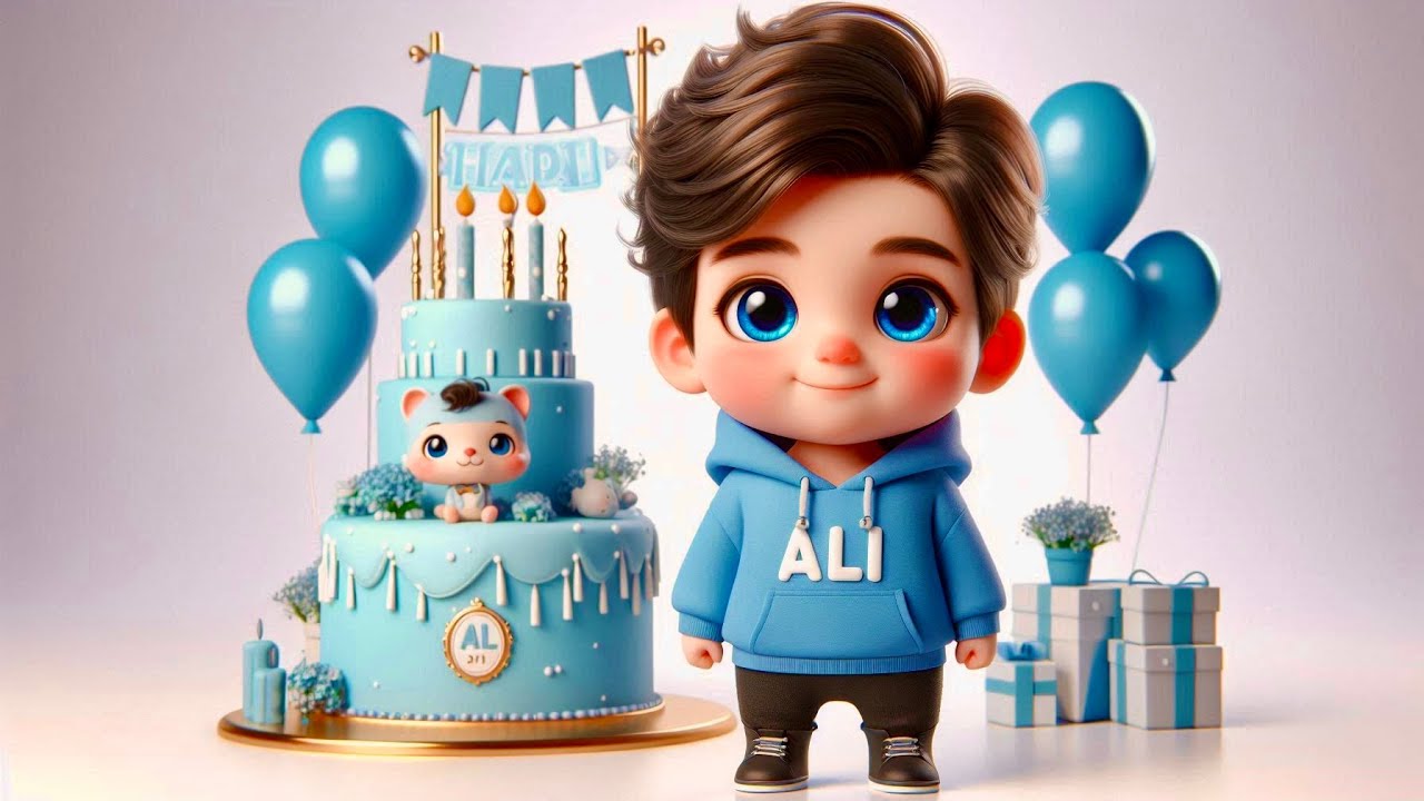 Happy Birthday Ali Nursery Rhymes. (Funny happy birthday song for kids ...