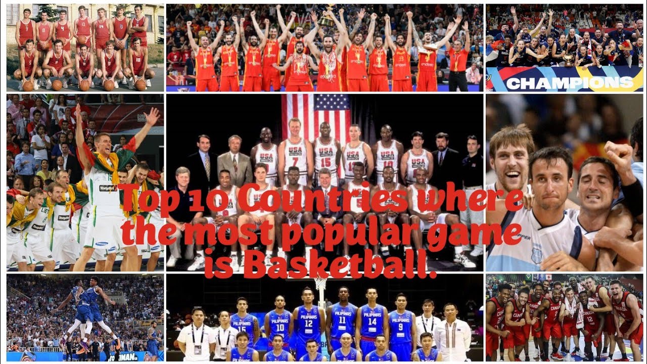 Top 10 Countries where the most popular game is Basketball. - YouTube