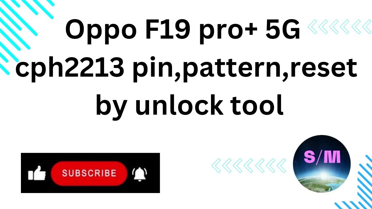 Oppo F19 pro+ 5G cph2213 pin,pattern reset done by unlock tool - YouTube