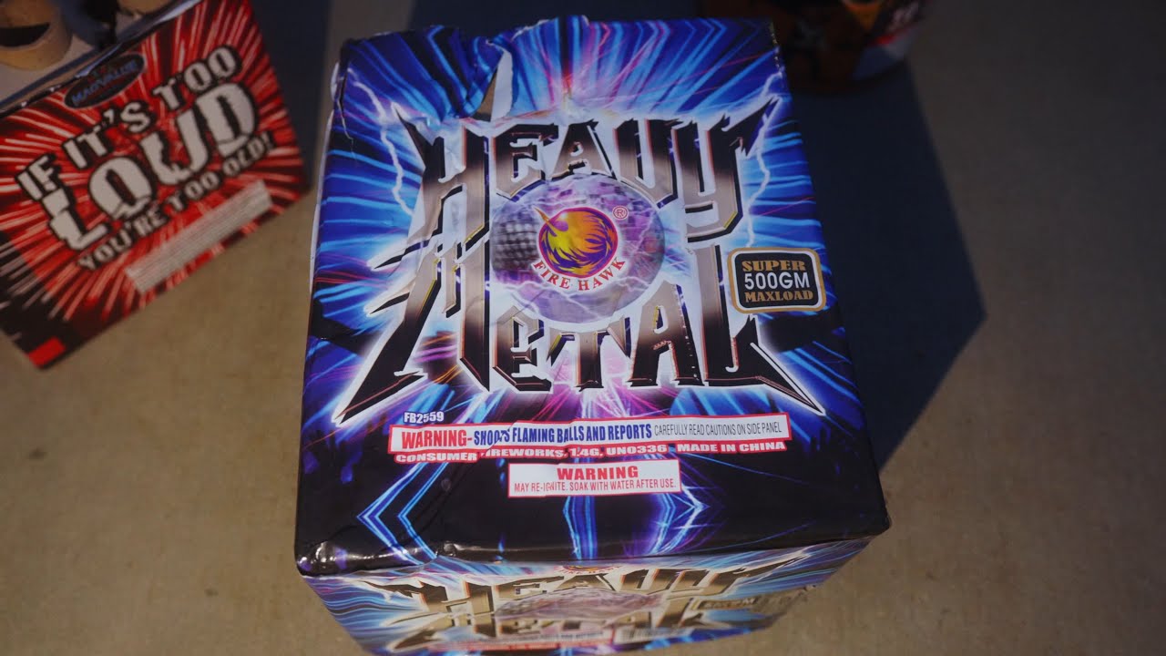 Heavy Metal - Firehawk Fireworks - 19S 500G - YouTube
