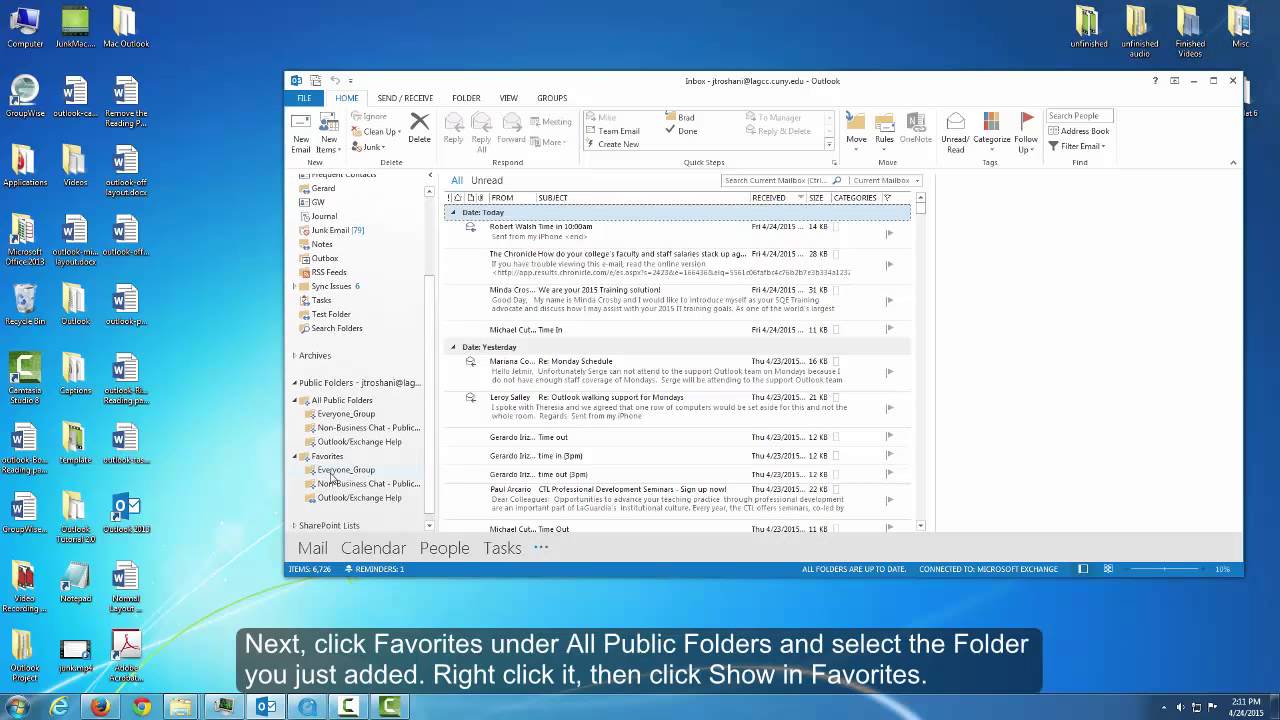 How to Add Public Folders - YouTube
