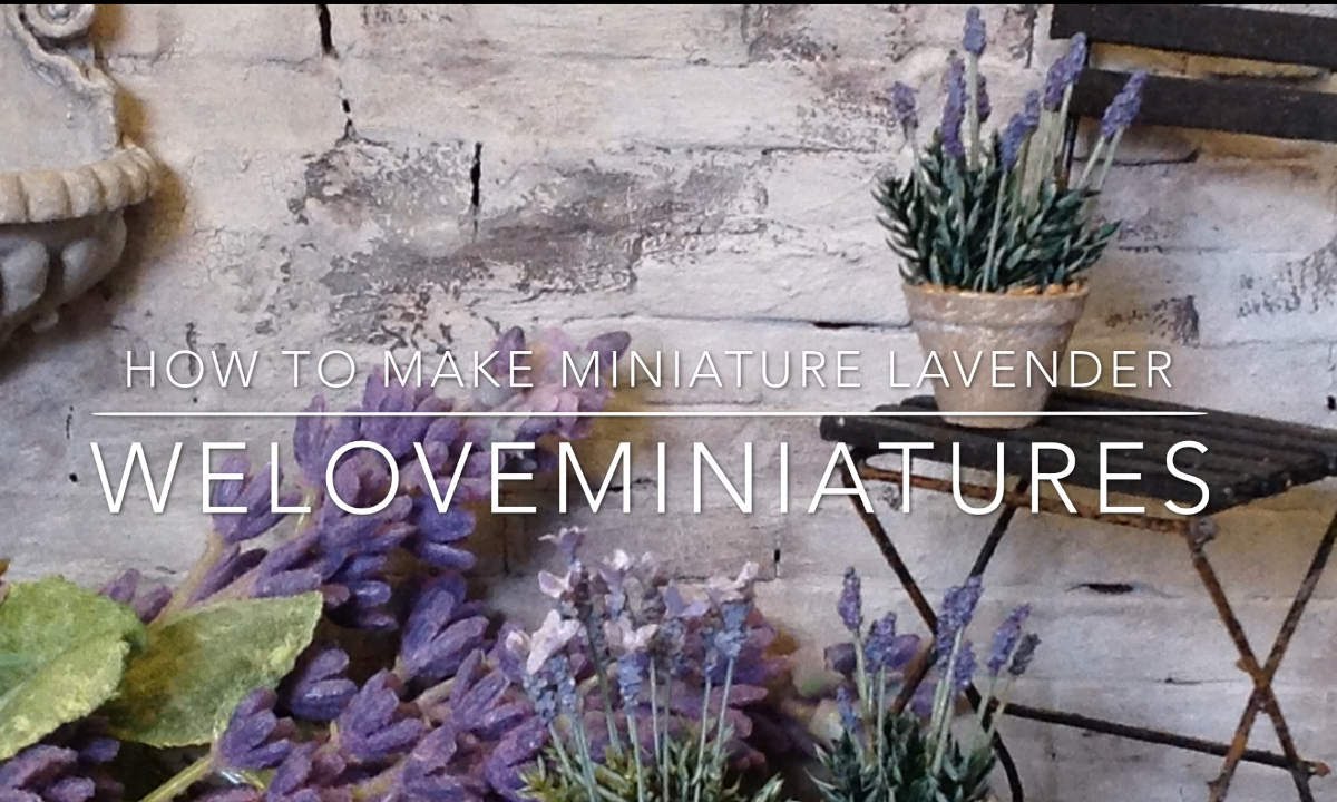 How to make miniature lavender - YouTube