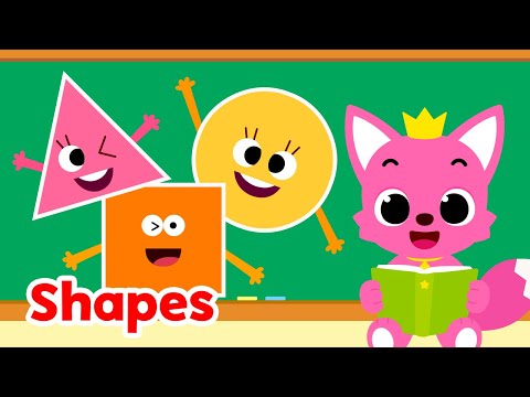 Fun SHAPE learning for kids | Shape, Number song | 15-Minute Learning with Baby Shark